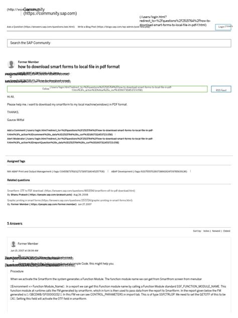 how to download smart forms to local file in pdf format sap qanda pdf parameter computer