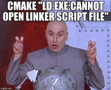 meme overflow on twitter cmake ld exe cannot open linker script file stackoverflow