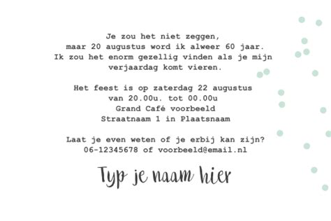 Uitnodiging 60 Jaar Luckz Leuke En Originele Uitnodigingen Voor 60 Jaar