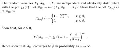 solved the random variables x₁ x2 xn are independent