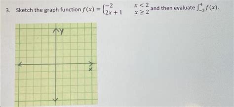 solved 1 2 3 sketch the graph function f x {2x 1 x