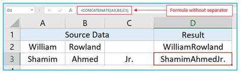 CONCATENATE Function In Excel To Combine Text And Cells