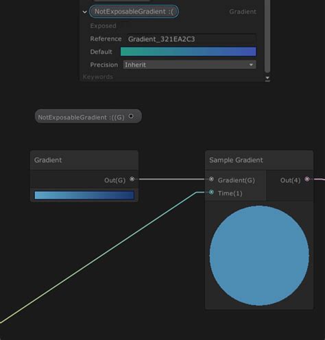 where is the exposed gradient node property in shadergraph unity forum
