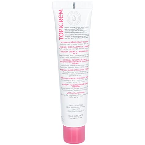 TOPICREM HYDRA Crème Hydratante Éclat Riche 40 ml Redcare Pharmacie
