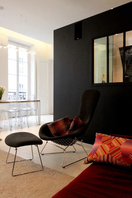 Grand Appartement Parisian Contemporain Salon Paris Par Camille