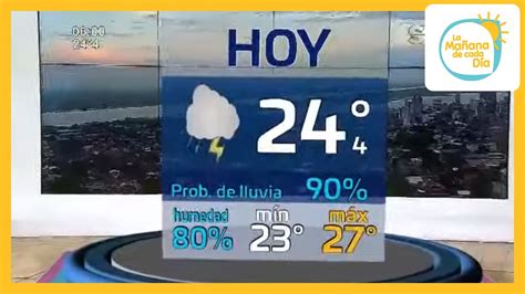 Pronóstico del tiempo extendido en La Mañana de cada Día YouTube