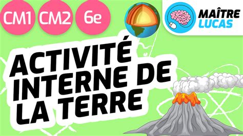 Activité interne de la Terre pour CM1 CM2 Maître Lucas