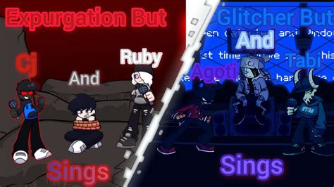 FNF Expurgation But Cj And Ruby Sings Glitcher But Agoti And Tabi
