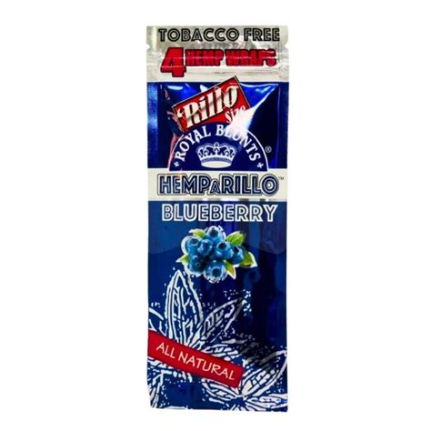 Royal Blunt Hemparillo Blueberry 4 Wraps Per Pack Smokers Store