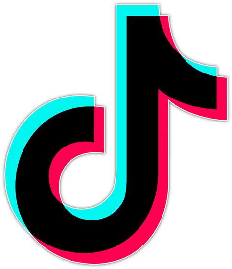 Tik Tok Logo Vinyl Sticker Decal Car Truck Garage Bumper Etsy Hong Kong