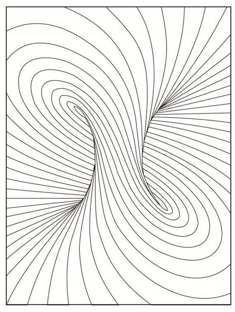 Articles Similaires Digital Optical Illusion Coloring Page Sur