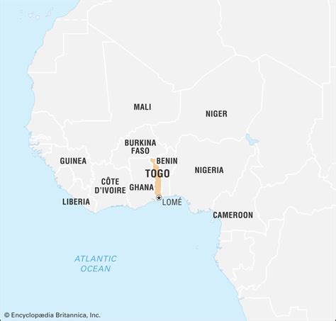 carte du togo avec les préfectures