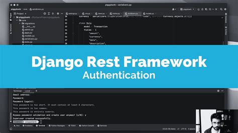 django rest framework token authentication drf tutorial part 3 youtube