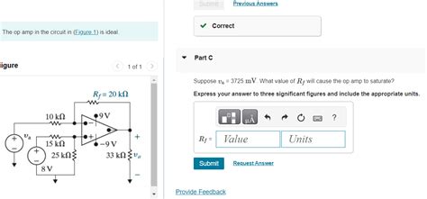 Solved The Op In The Circuit In Figure 1 Is Ideal Chegg