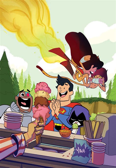 SUPERMAN WONDER WOMAN 19 Teen Titans Go Variant Cover