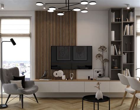 Drewniane Lamele W Salonie Domni Pl