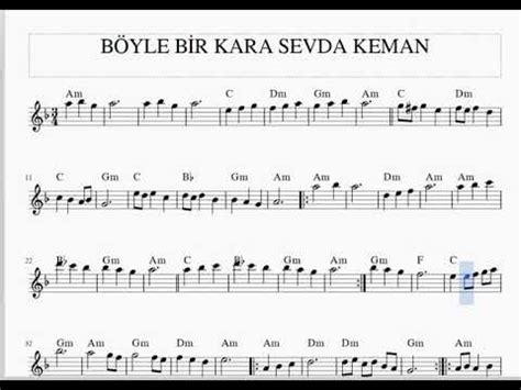 B Yle B R Kara Sevda Ne Iksa Bahtimiza Keman Notalari Youtube