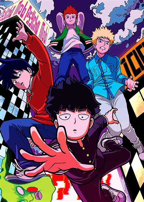 Mob Psycho Poster Painting By Max Georgia Fine Art America