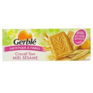 Gerblé Biscuits Crousti Son au miel et sésame Le paquet de 200g