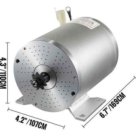 Vevor W Electric Dc Motor Kit V Rpm Brushless Off