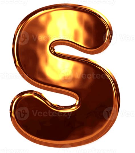 oro metálico alfabeto 29443057 PNG