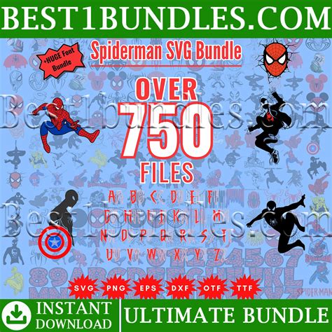 750 Spiderman Svg Bundle Best1bundles