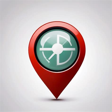 3d gps icono pin marcador ubicación mapa punteros Foto Premium