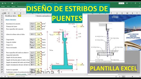 DISEÑO DE ESTRIBO EN VOLADIZO PARA PUENTES CON AASHTO LRFD plantilla