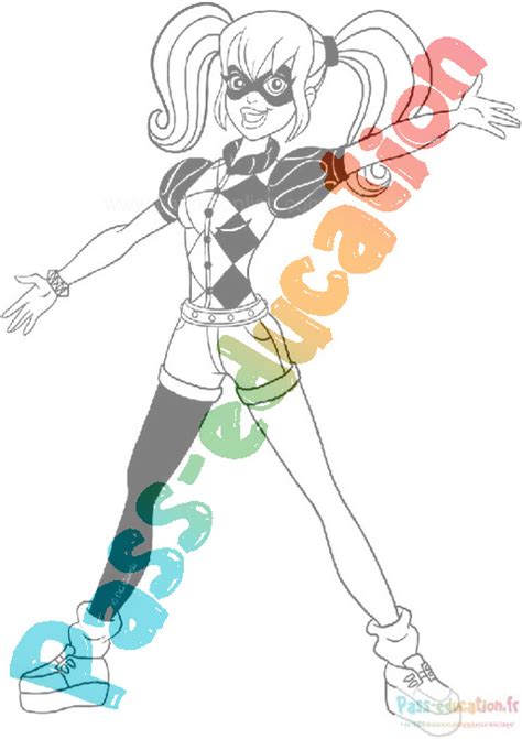 Coloriage gratuit harley quinn imprimez vos dessins préférés en pdf