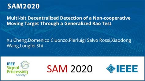 multi bit decentralized detection of a non cooperative moving target through a generalized rao