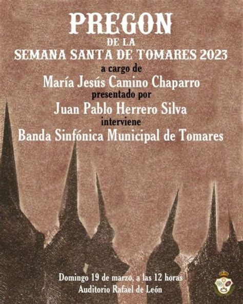 MARÍA JESÚS CAMINO CHAPARRO OFRECERÁ EL PREGÓN DE LA SEMANA SANTA DE