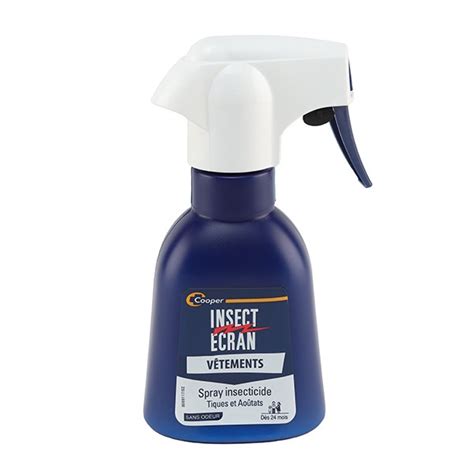 Insect Ecran Vêtements spray Insecticide Tiques et aoûtats