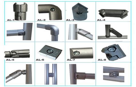 Two Side Degree Aluminum Tubing Joints Slivery Anodic Oxidation