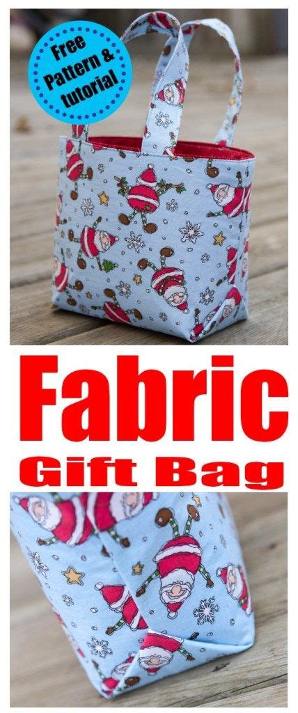 Reusable Fabric Gift Bag Tutorial Fabric Gift Bags Sewing Gifts