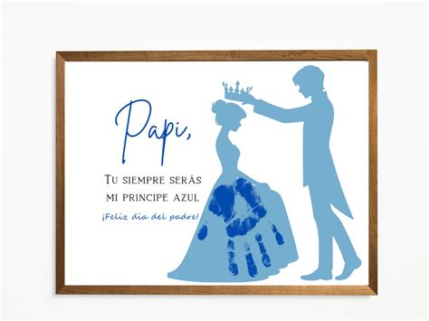 D A Del Padre Impresi N De La Mano Hand Print Craft For Father S Day