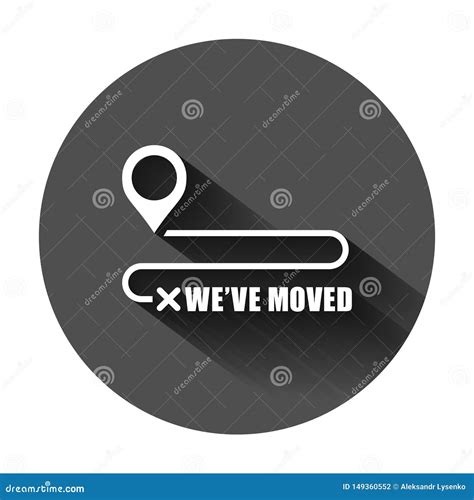 Icono De La Ubicaci N Del Movimiento En Estilo Plano Ejemplo Del Vector