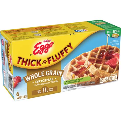 Kellogg S Eggo Thick Fluffy Whole Grain Original Waffles SmartLabel