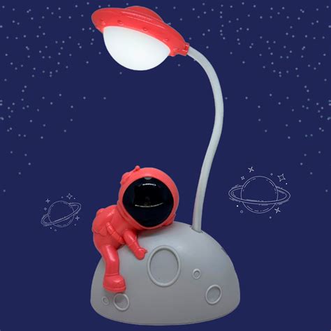 Luminária de Mesa USB LED Flexível Astronauta DF LZ060005 02 02 si