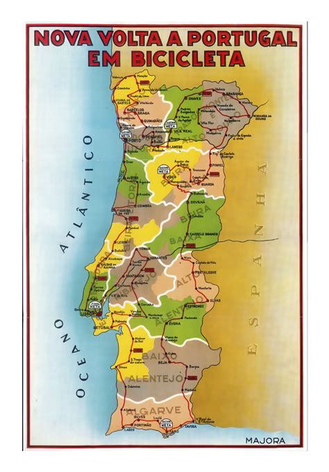 Detallado Mapa Administrativo De Portugal Portugal Europa Mapas
