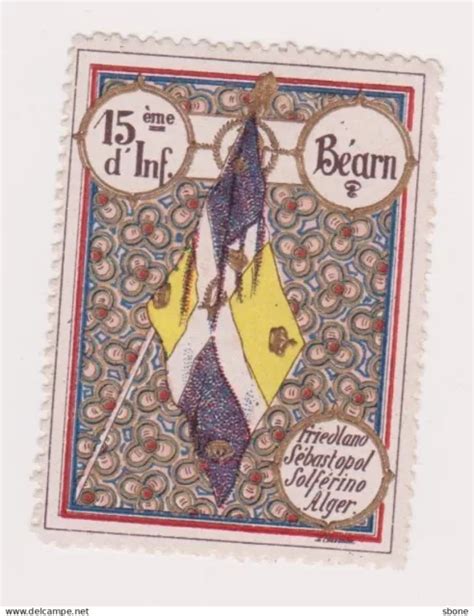 VIGNETTE MILITAIRE DELANDRE 15ème régiment d infanterie EUR 2 50