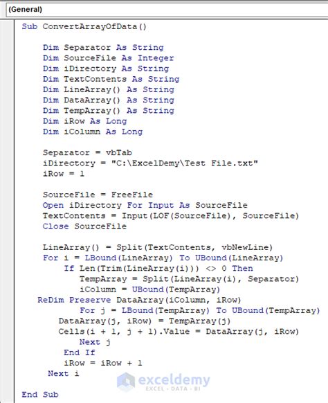 Vba Code To Convert Text File To Excel Methods Exceldemy