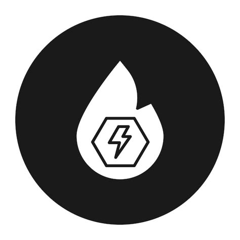 El icono del vector de energía de fuego se puede utilizar para el