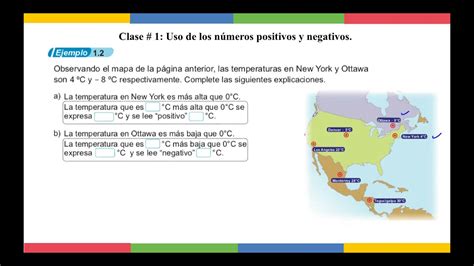 Clase Uso De Los N Meros Positivos Y Negativos Mo Grado Youtube