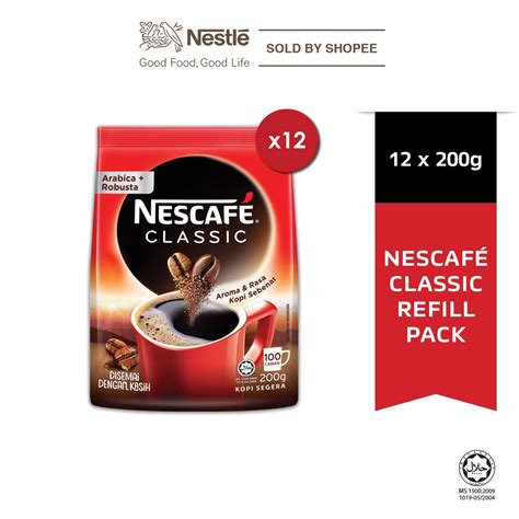 NESCAFE Classic Refill Pack 200g X 12 Packs Shopee Malaysia