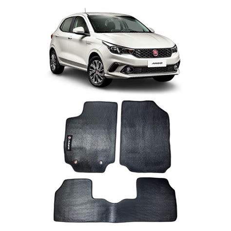 Jogo Tapete Borracha Fiat Argo A Logo Bordado Em Promo O