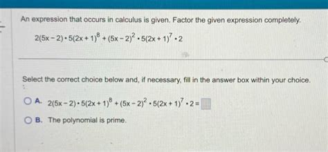 solved an expression that occurs in calculus is given