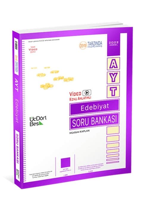 Üç Dört Beş Yayıncılık 3 4 5 Yayınları Ayt Edebiyat Soru Bankası Fiyatı