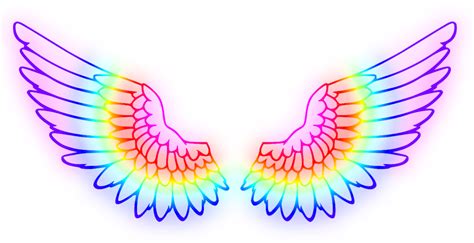 Asas Coloridas Neon Glow Lei Necklace Wings Glitter Stickers