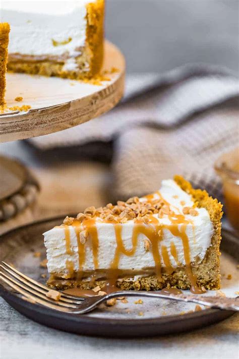 Salted Caramel No Bake Cheesecake Recipe The Cookie Rookie