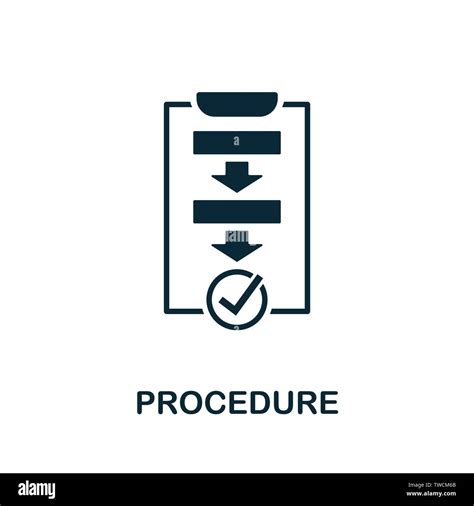 Procedure Vector Icon Symbol Creative Sign From Quality Control Icons